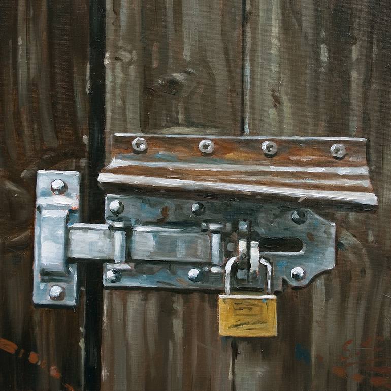 Door Latch II Painting by Ralf Scherfose | Saatchi Art