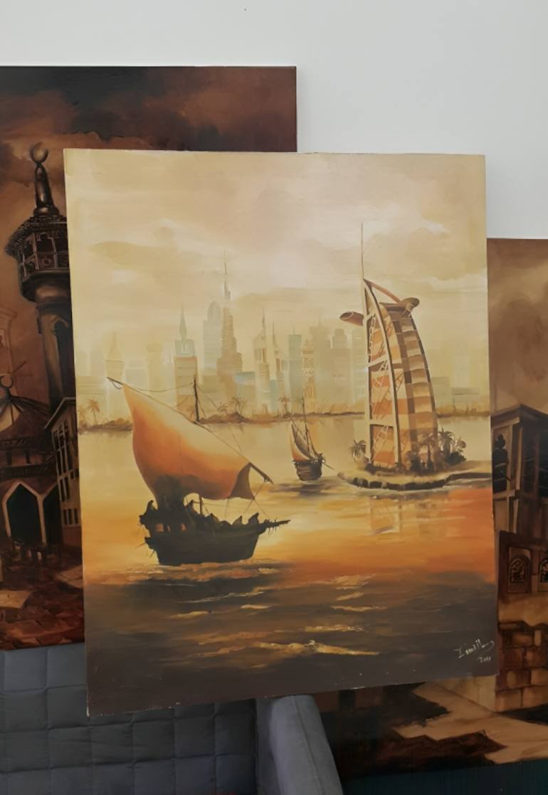 Burj Al Arab - Dubai Painting by -Ismail - | Saatchi Art