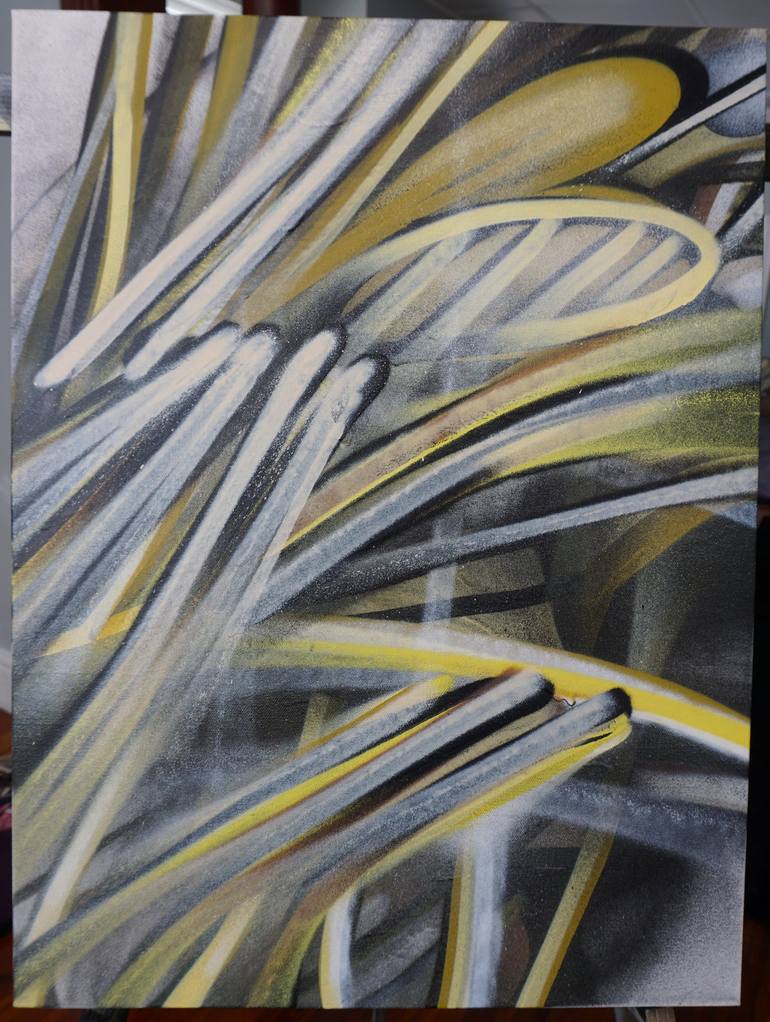 -LIGHT IN MOTION- INSIDE THE FORREST Painting by Shawn Shafran ...