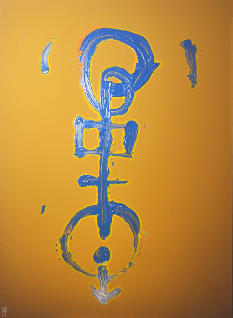 The Symbol of Willing God Painting by Yiannis Apergis | Saatchi Art