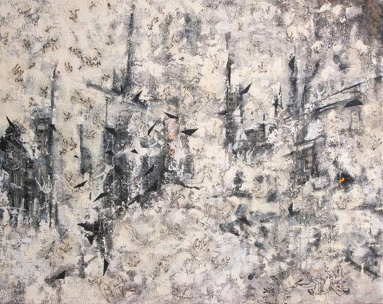 Falling into infinity IX Painting by Marko Zubak | Saatchi Art