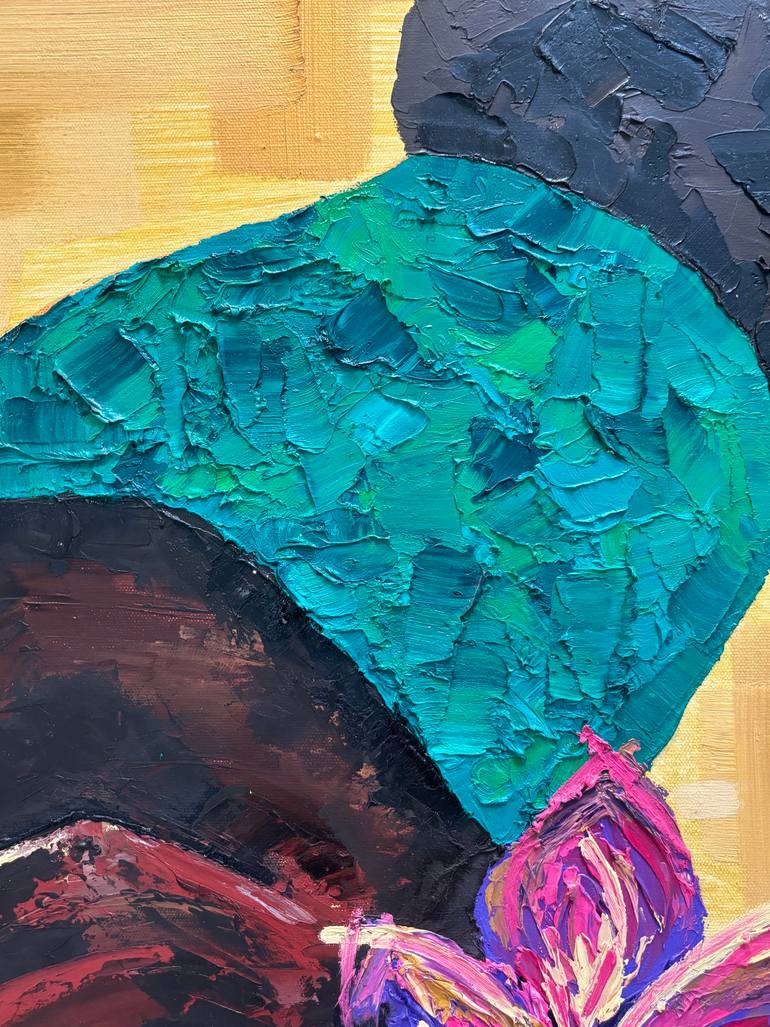 African Lady Painting by Lisa Adaggi | Saatchi Art