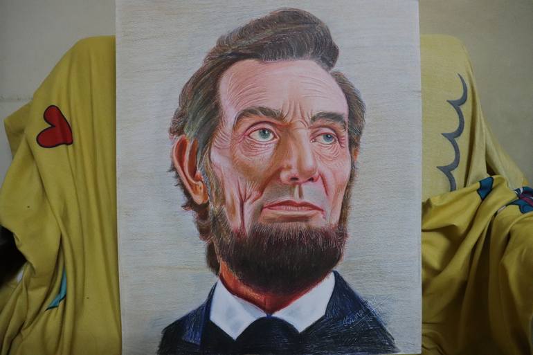 Portrait Of Abraham Lincoln Drawing by Kamal Raj Thakur | Saatchi Art