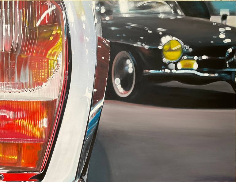 MERCEDES BENZ 280 SE 190 SL Painting by Duchamp Gilbert | Saatchi Art
