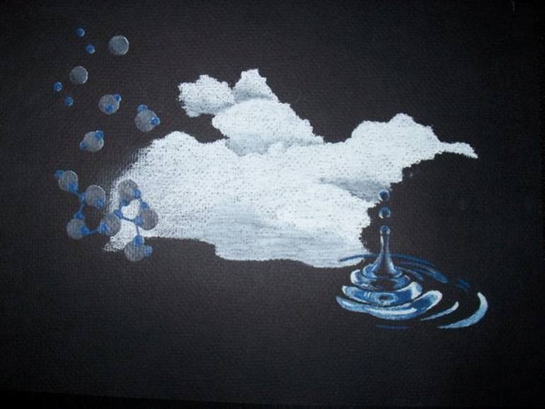 Transgression of Water Drawing by Nona Angelini | Saatchi Art