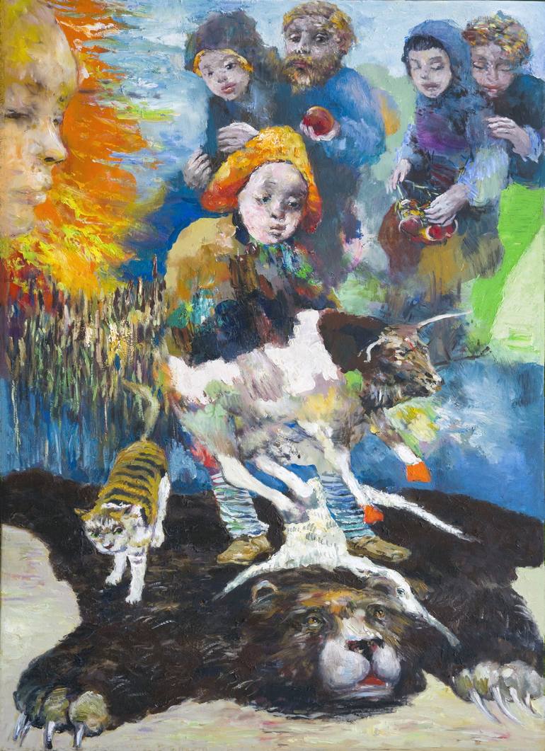 Yarilo - god of war Painting by Андрей Софьин | Saatchi Art