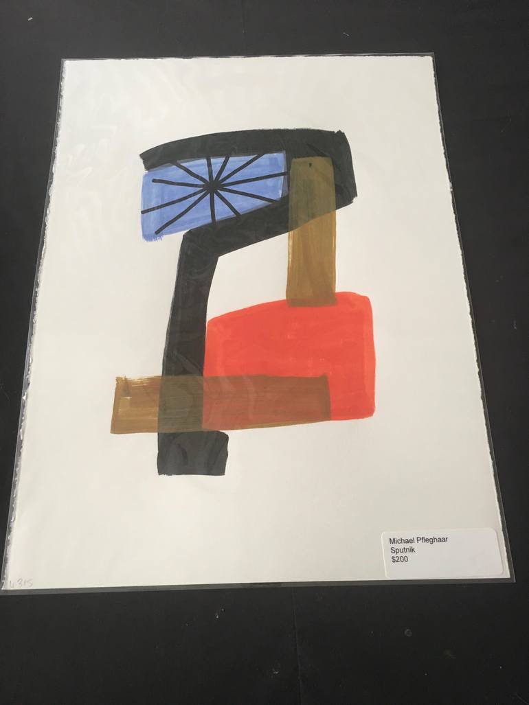 Sputnik Painting by Michael Pfleghaar | Saatchi Art