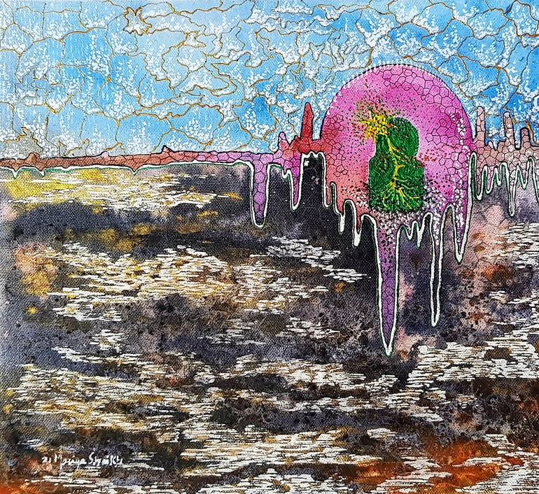 The physical and the divine Painting by Mariya Shaikh | Saatchi Art