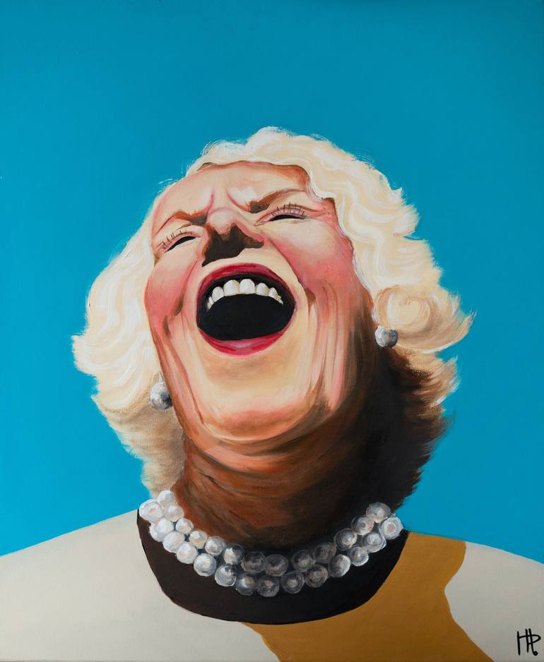 Happy retired Painting by Helene Ponot | Saatchi Art