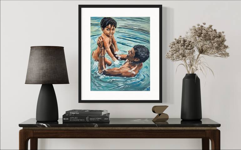 Water Bonding Painting by Roop Mukhopadhyay | Saatchi Art