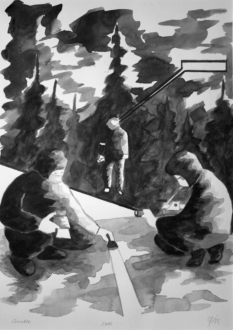 Quelle Drawing by Stefan Schiek | Saatchi Art