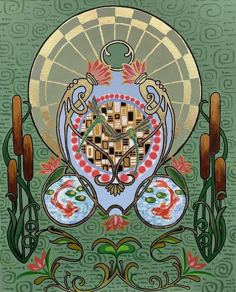 Dragonflies Painting by Kim Cook | Saatchi Art