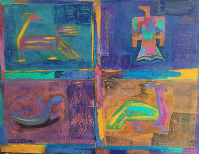 Tapestry Painting by arlette heise | Saatchi Art