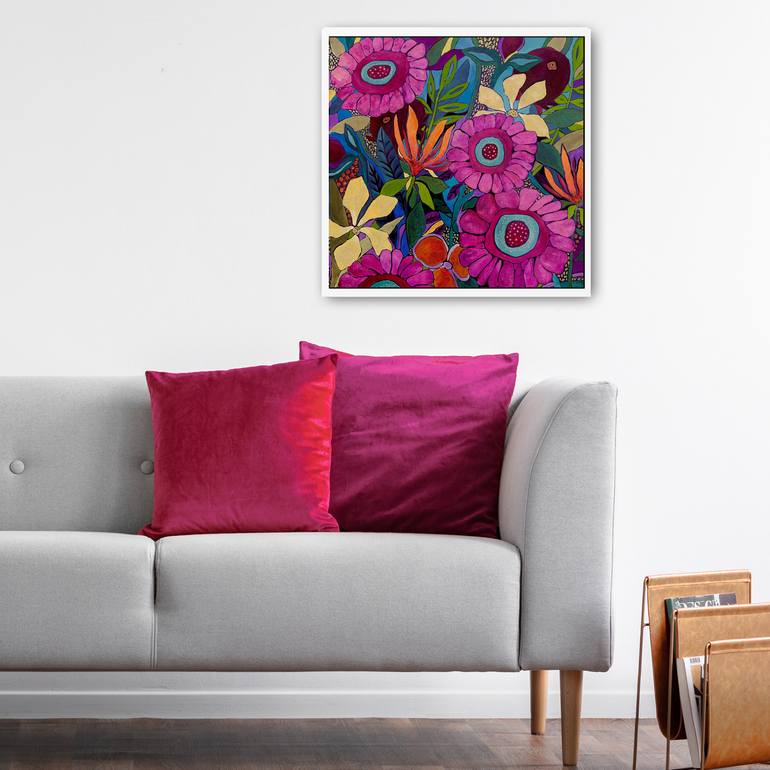 Pop of Pink Painting by Erika Speirs | Saatchi Art