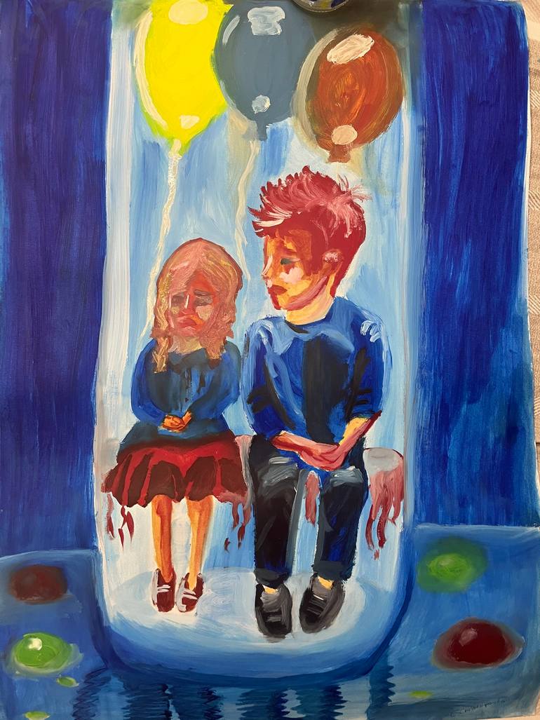Trapped Painting by Eleftheria Christopoulou | Saatchi Art United Kingdom