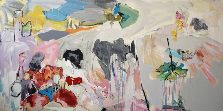 His Bulging was Bad Painting by Rebecca Molloy | Saatchi Art