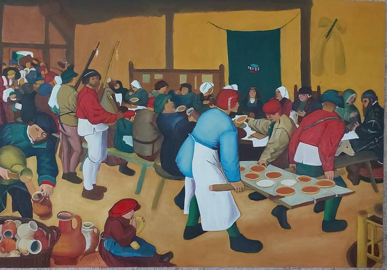 wedding bruegel Painting by Sebahatti̇n Şahi̇n | Saatchi Art