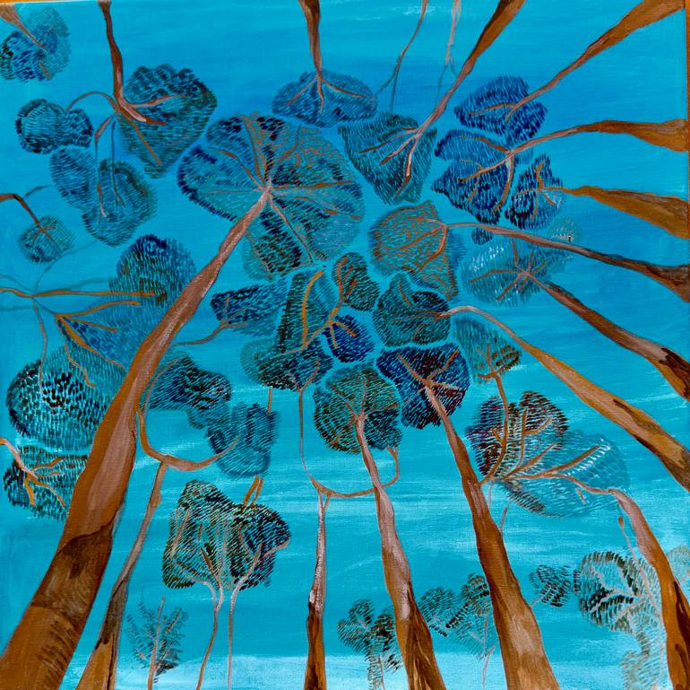 Crown Shyness Painting by Beverley Devonish | Saatchi Art