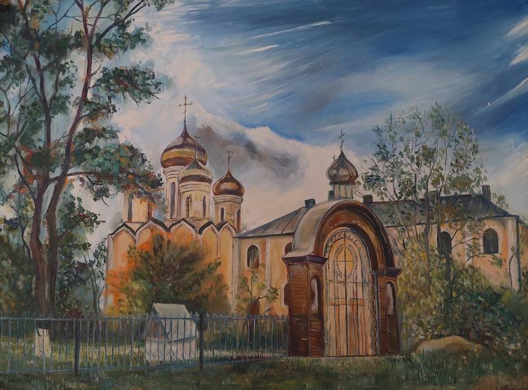 Monastery Painting by Michael Slepukhin | Saatchi Art