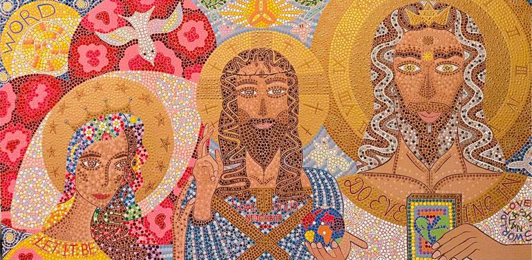 Holy Trinity Painting by Natasha Sworldlove | Saatchi Art