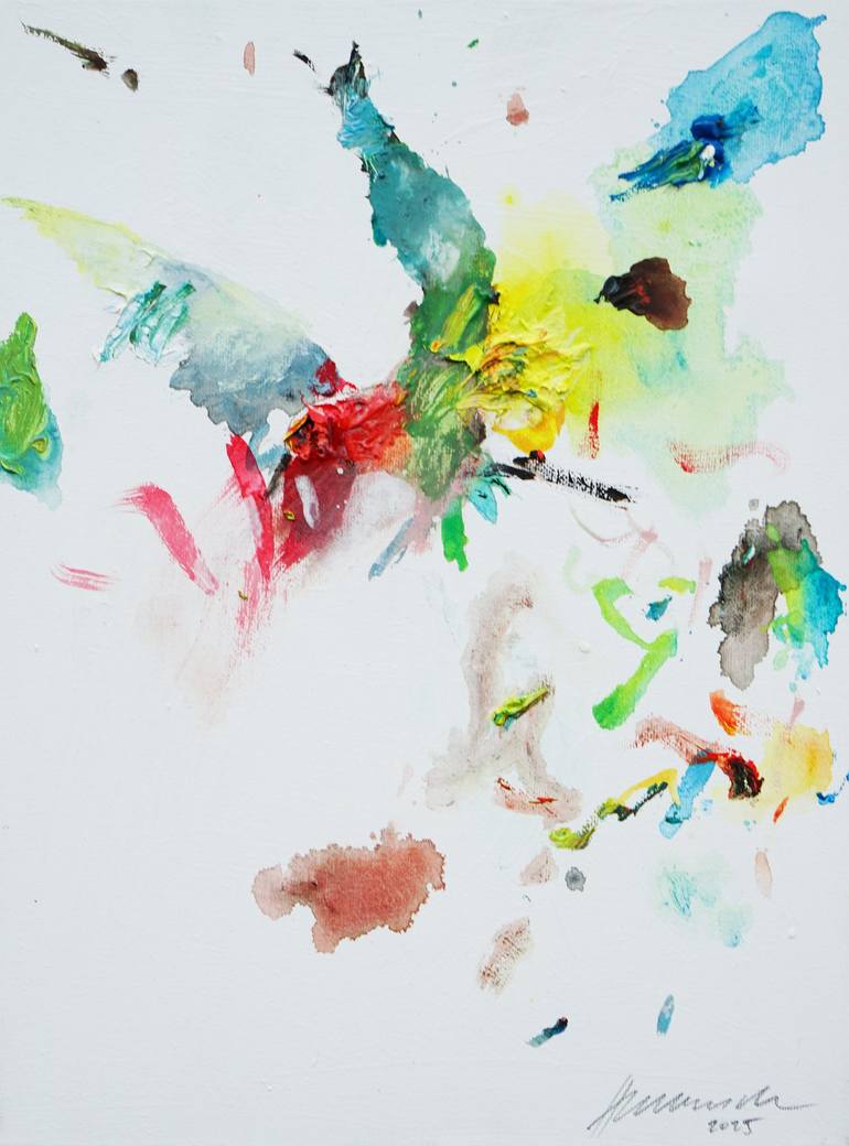 Rare Bird VII Painting by Mark Hellbusch | Saatchi Art