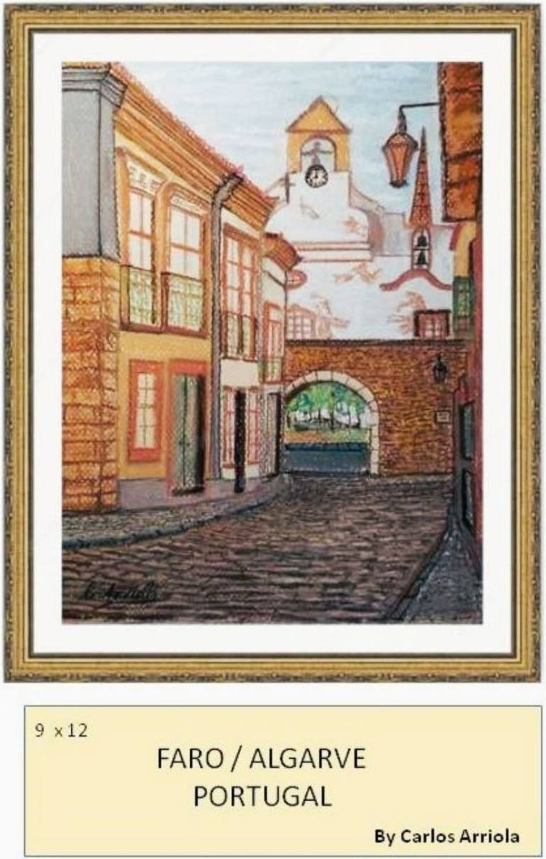 FARO, PORTUGAL (#2) Painting by Carlos Arriola | Saatchi Art