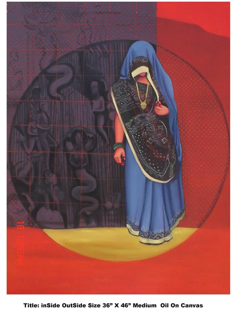 Inside Outside Painting by Rashmi Trivedi | Saatchi Art