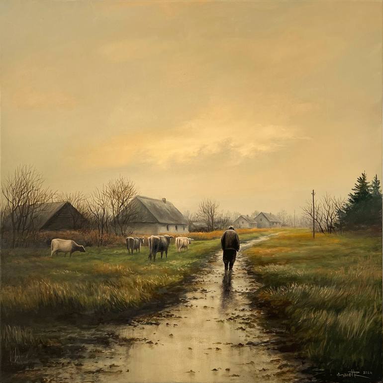 The way home Painting by Stas Smotr | Saatchi Art