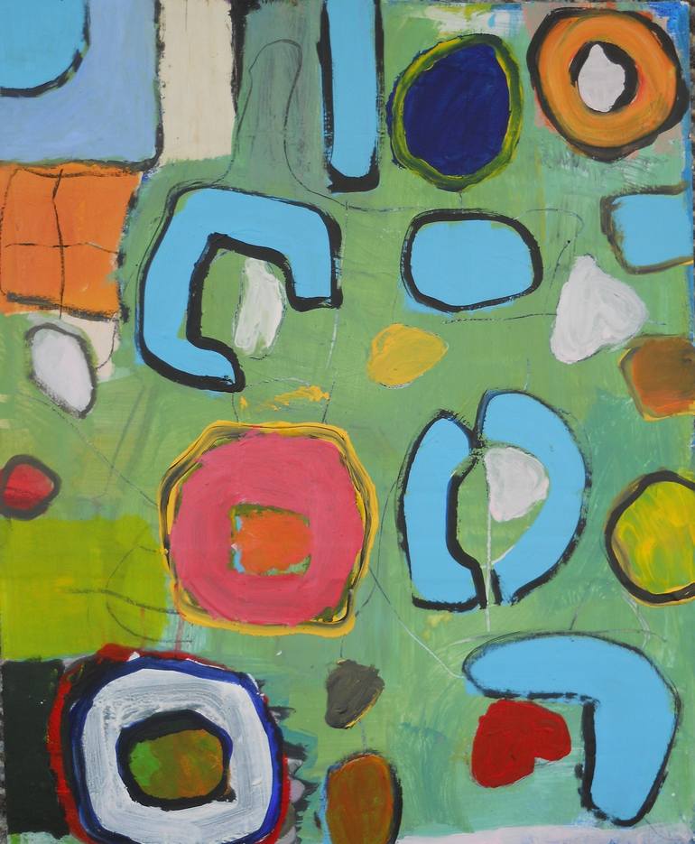 in the playground Painting by Sarah Stokes | Saatchi Art