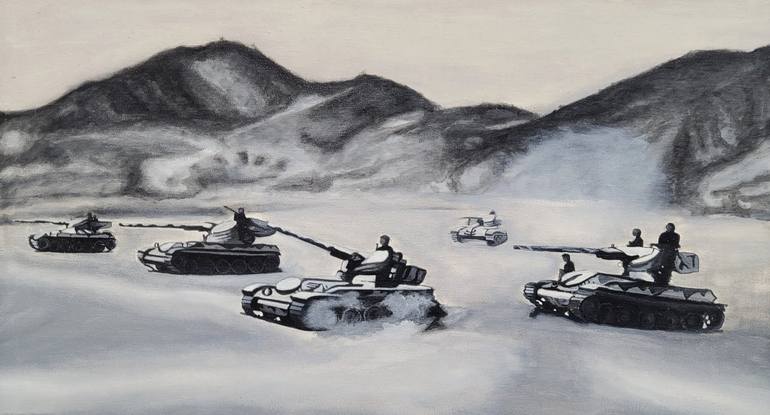 Pak Army Armoured Division Painting by Muhammad Usman Shahnawaz ...