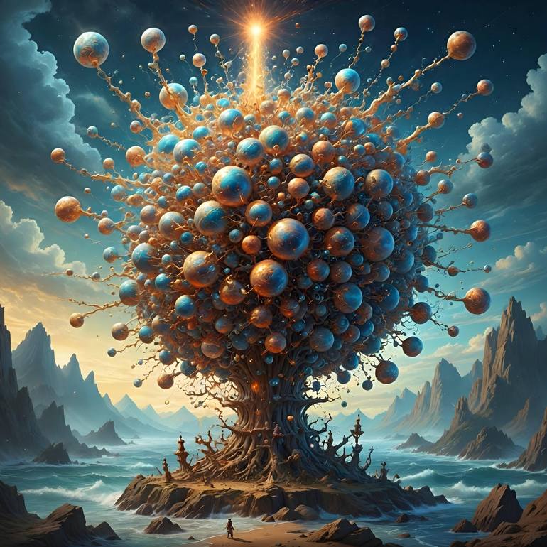 The Cosmic Tree of Worlds Digital by Tellerarts by TH | Saatchi Art