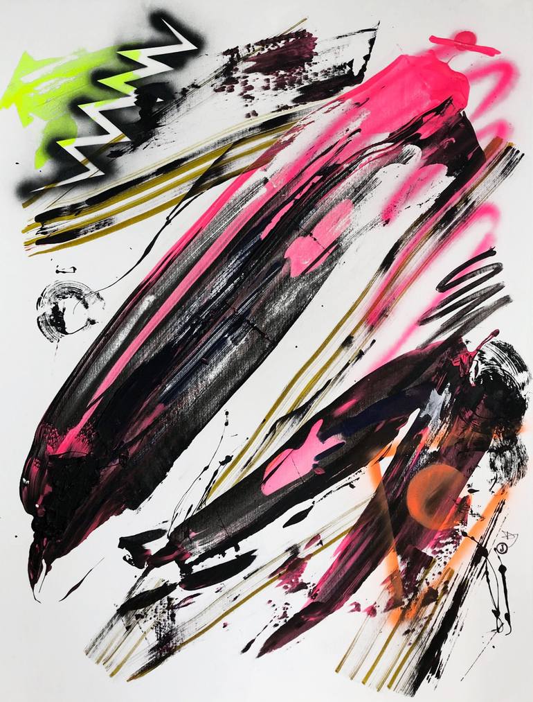 Abstraction with objects 208 Painting by Dimitri Jelezky | Saatchi Art