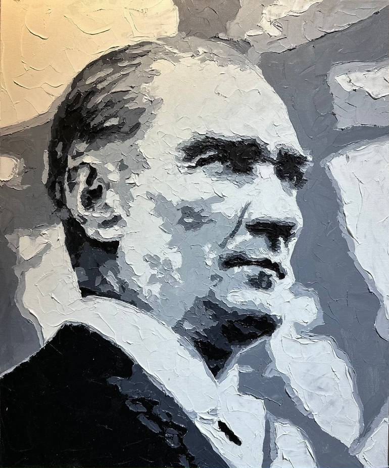 Mustafa Kemal Ataturk Series Painting Painting by Pinar Kalem | Saatchi Art