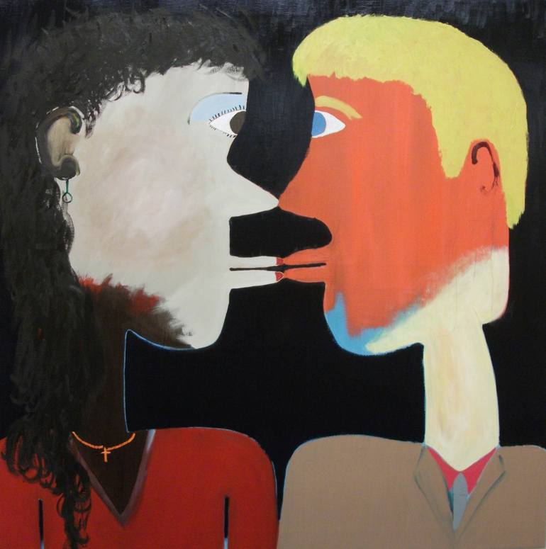 THE KISS Painting by Stuart Ridley | Saatchi Art