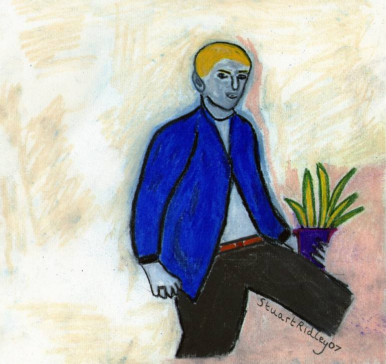 SELF - PORTRAIT Drawing by Stuart Ridley | Saatchi Art