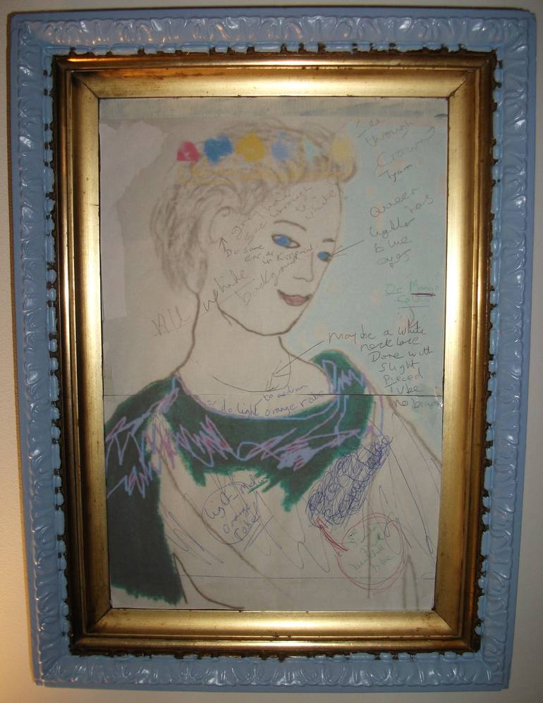 The Queen Portrait (work in progress) Painting by Stuart Ridley ...