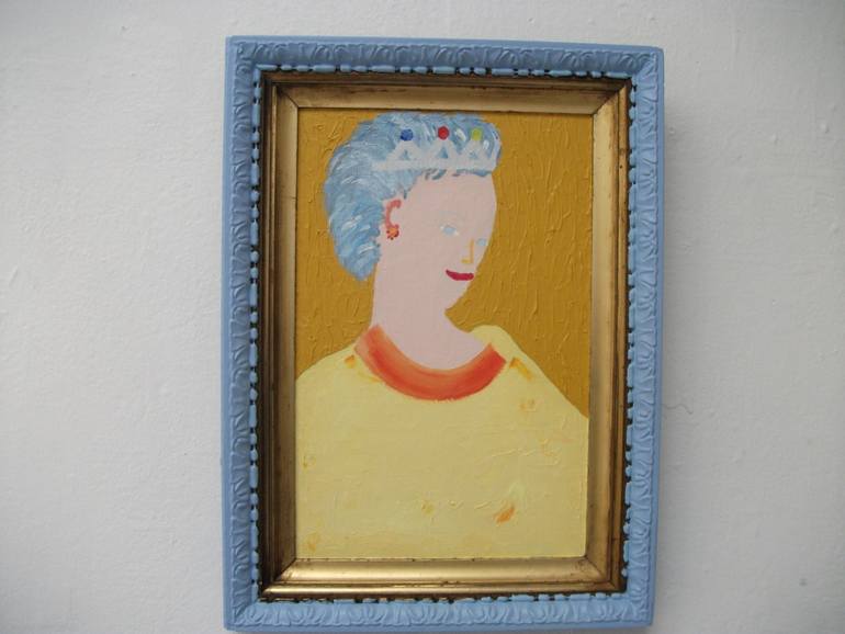 Portrait of the Queen Painting by Stuart Ridley | Saatchi Art