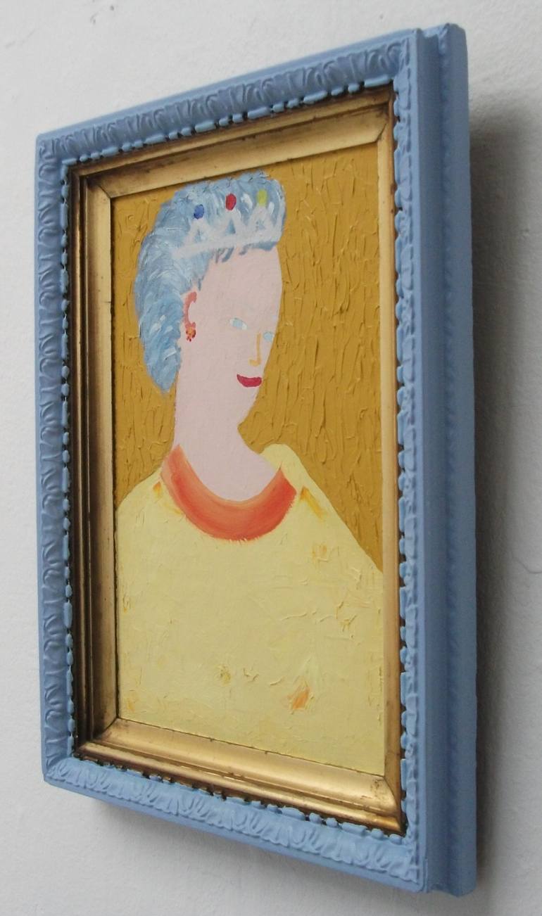 Portrait of the Queen Painting by Stuart Ridley | Saatchi Art