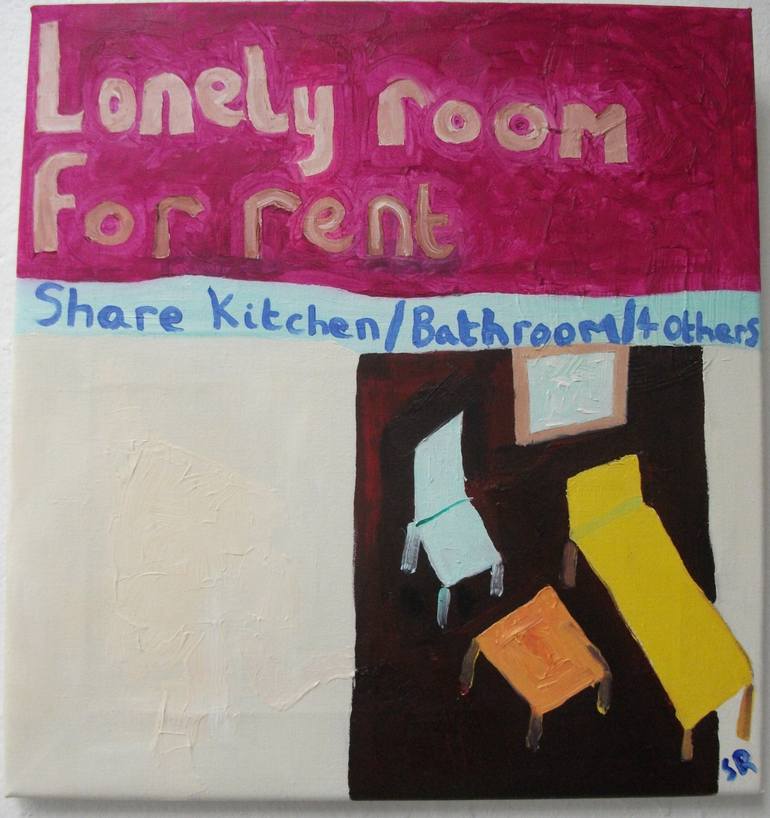 Lonely room for rent Painting by Stuart Ridley | Saatchi Art