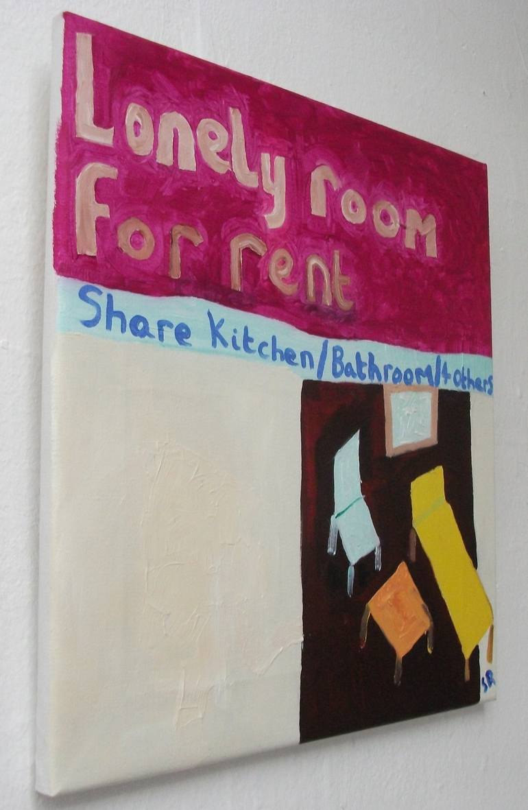 Lonely room for rent Painting by Stuart Ridley | Saatchi Art