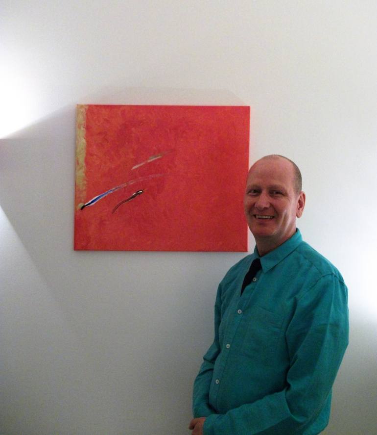 stuART ridley and his painting 2017 Painting by Stuart Ridley | Saatchi Art