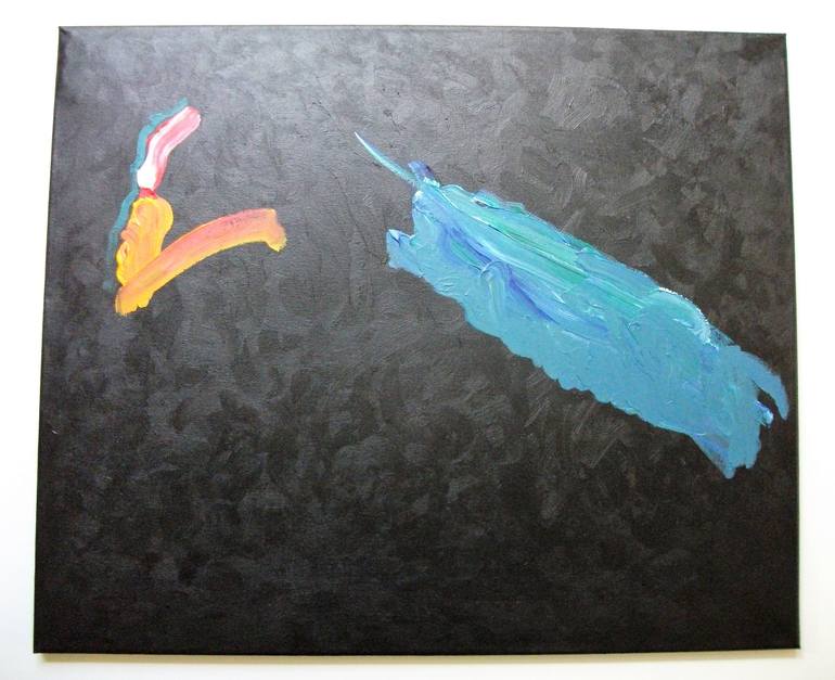 Living a healthy happy life Painting by Stuart Ridley | Saatchi Art