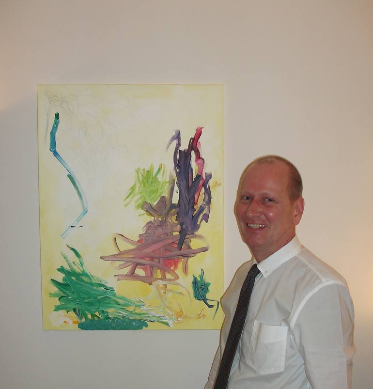 stuART ridley and his painting no worries Painting by Stuart Ridley ...