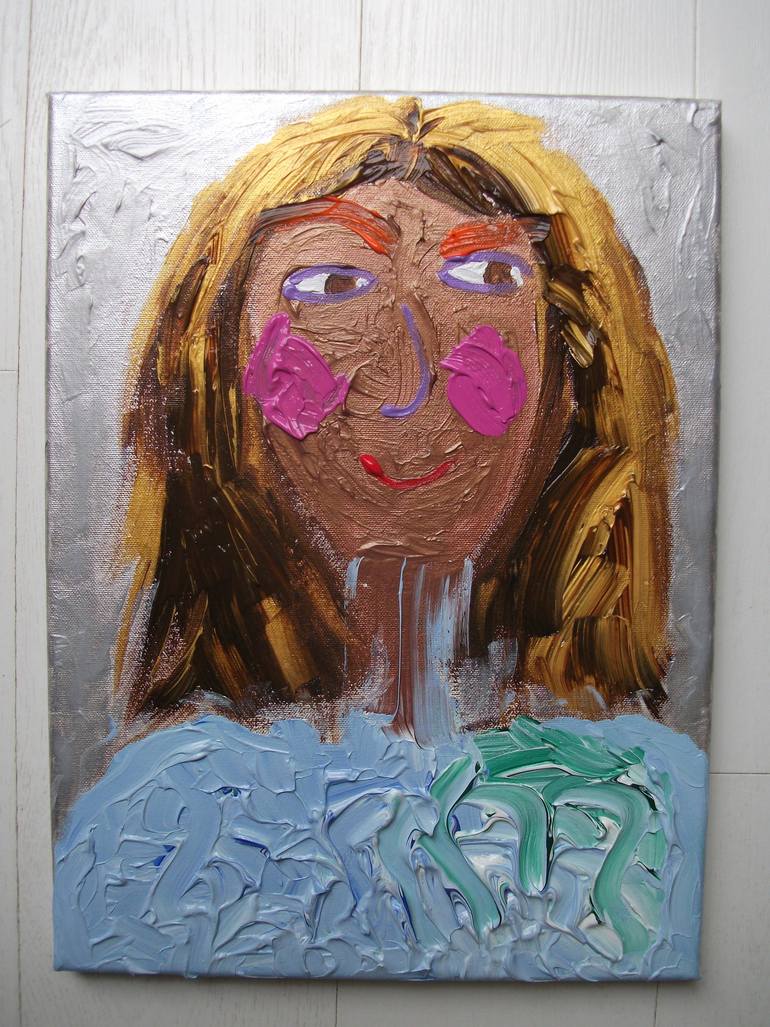 Portrait Of A Very Wealthy But Shy Woman Painting by Stuart Ridley ...