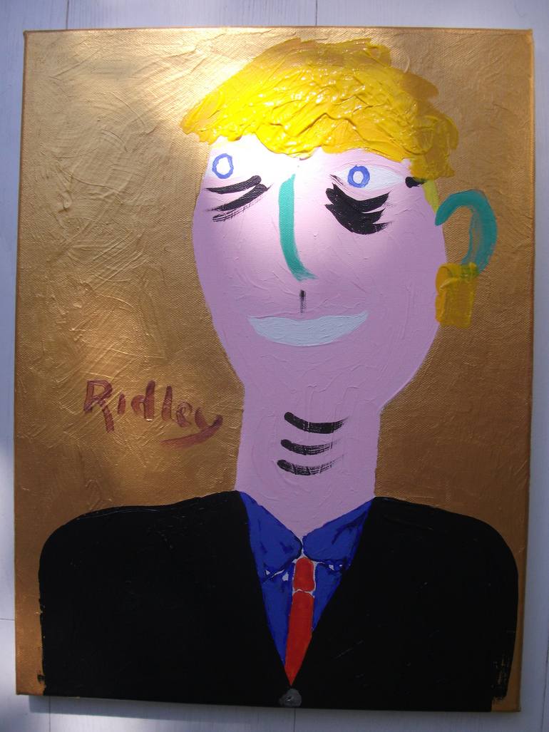 Self Portrait (with a full head of hair) Painting by Stuart Ridley ...