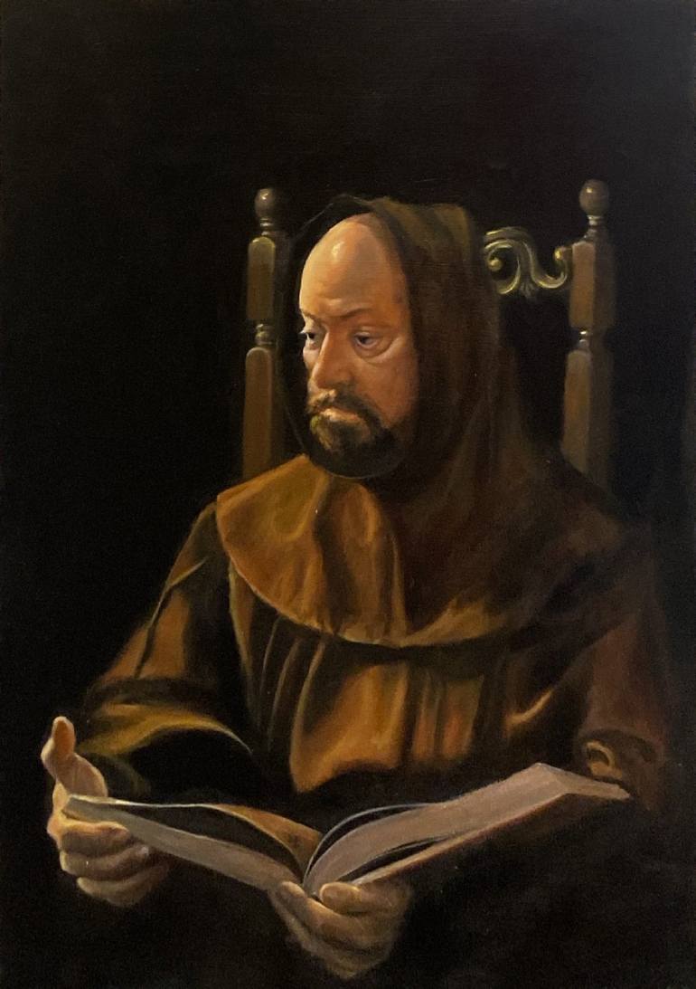 Monk Painting by Xi Wu | Saatchi Art