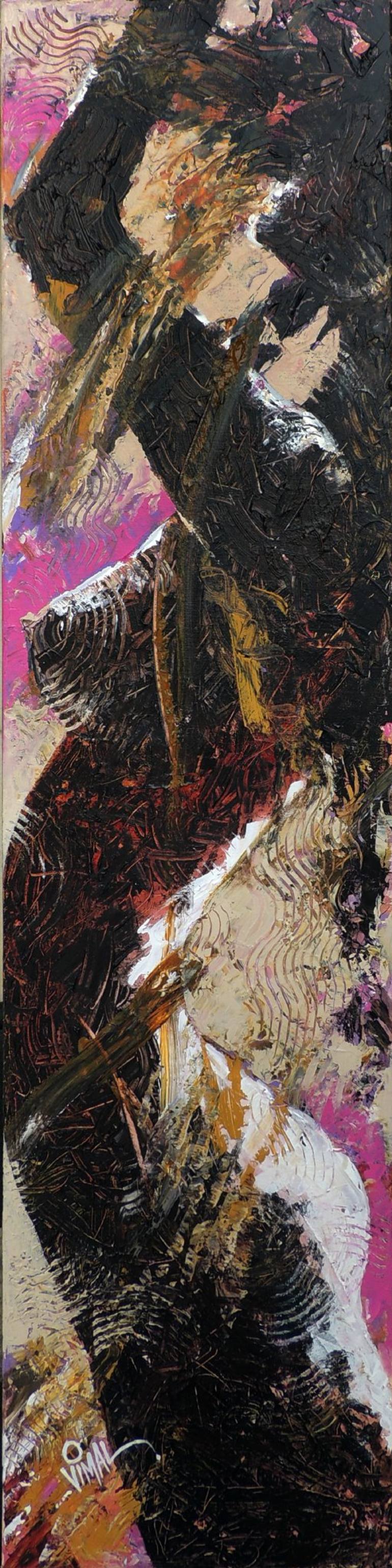 Under the Shower Painting by Vimal Artworks | Saatchi Art