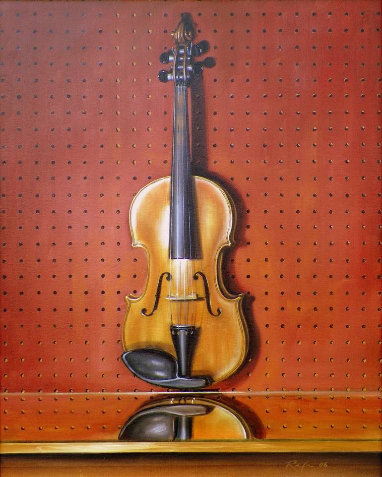 La vie Immobile du Violon (Still Life of Violin) Painting by RB McGrath ...