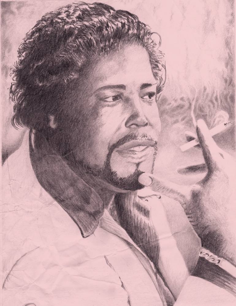 Barry White Drawing by Orobej Nikolaj | Saatchi Art