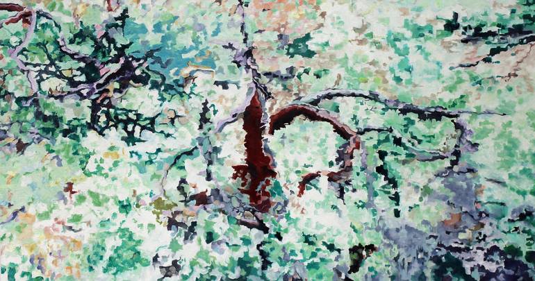 Tree top Painting by Patra Luostarinen | Saatchi Art